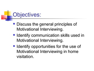 Motivational Interviewing: Who's Driving the Change? | PPT