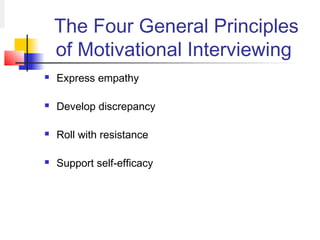 Motivational Interviewing: Who's Driving the Change? | PPT