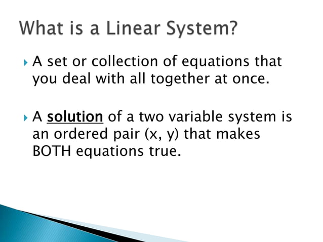 3.1 Solving Linear Systems By Graphing | PPTX | Physics | Science