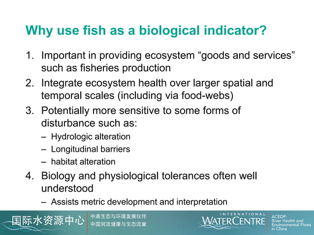 3.1 the use of fish as ecological indicators en | PPTX | Zoos ...