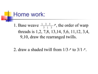 Different types of twill | PPT