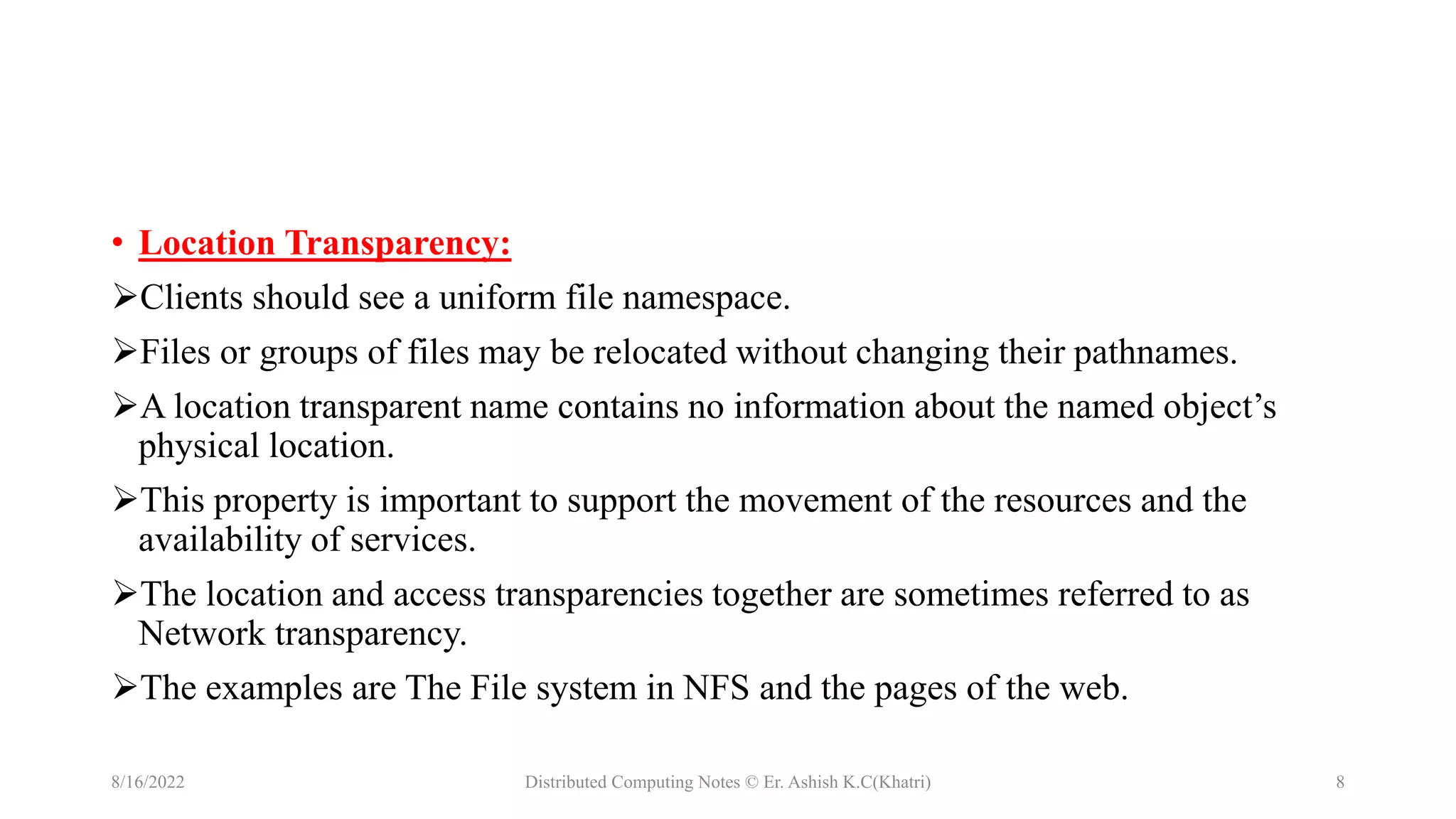 Design Goals of Distributed System | PPTX