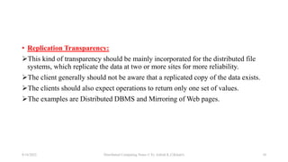 Design Goals of Distributed System | PPTX | Computer Networking | Computing