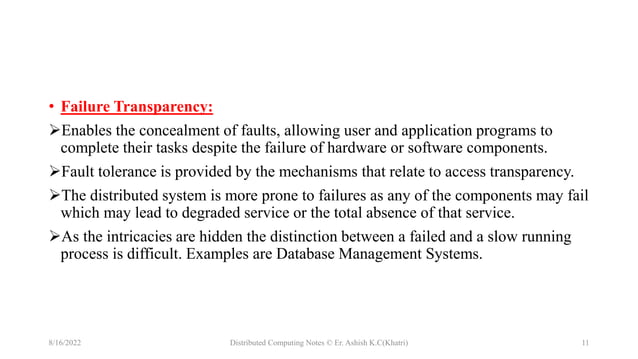 Design Goals of Distributed System | PPTX | Computer Networking | Computing