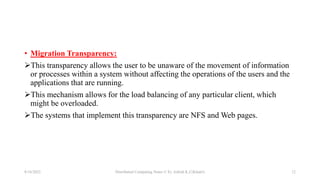 Design Goals of Distributed System | PPTX | Computer Networking | Computing