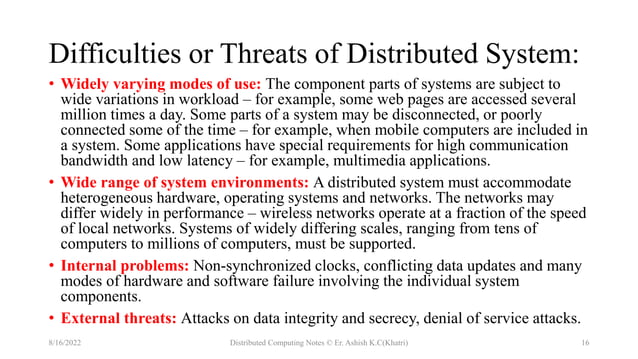 Design Goals of Distributed System | PPTX | Computer Networking | Computing