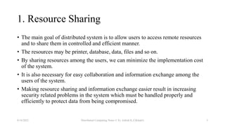 Design Goals of Distributed System | PPTX | Computer Networking | Computing