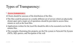 Design Goals of Distributed System | PPTX | Computer Networking | Computing