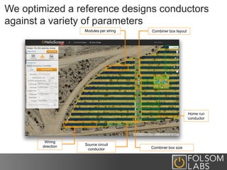 2014 PV Performance Modeling Workshop: Optimizing PV Designs with HelioScope: Paul Gibbs, Folsom ...