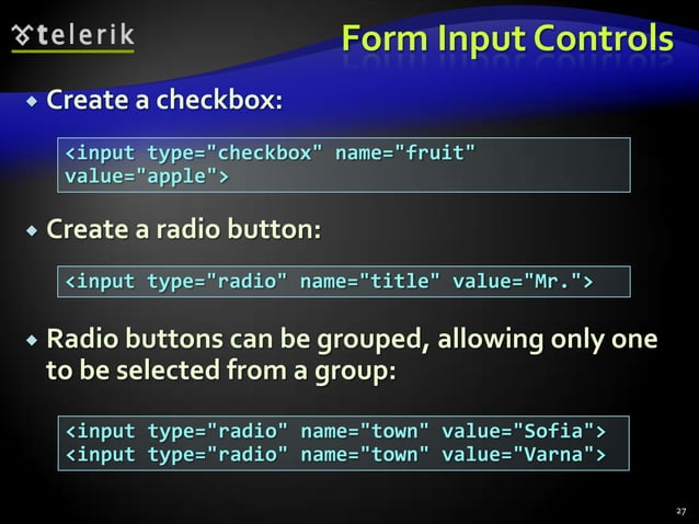 Html Tables And Forms Pptx Web Design And Html Internet