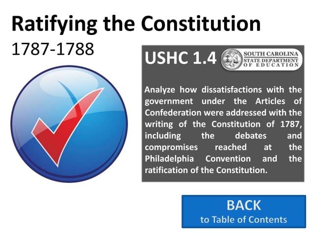 The U.S. Constitution: Framing, Principles, & Ratification | PPT