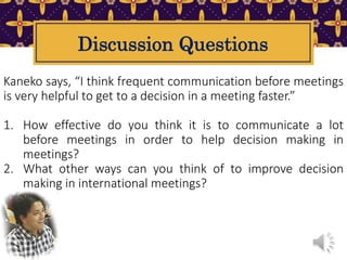 Managing International Meetings | PPT