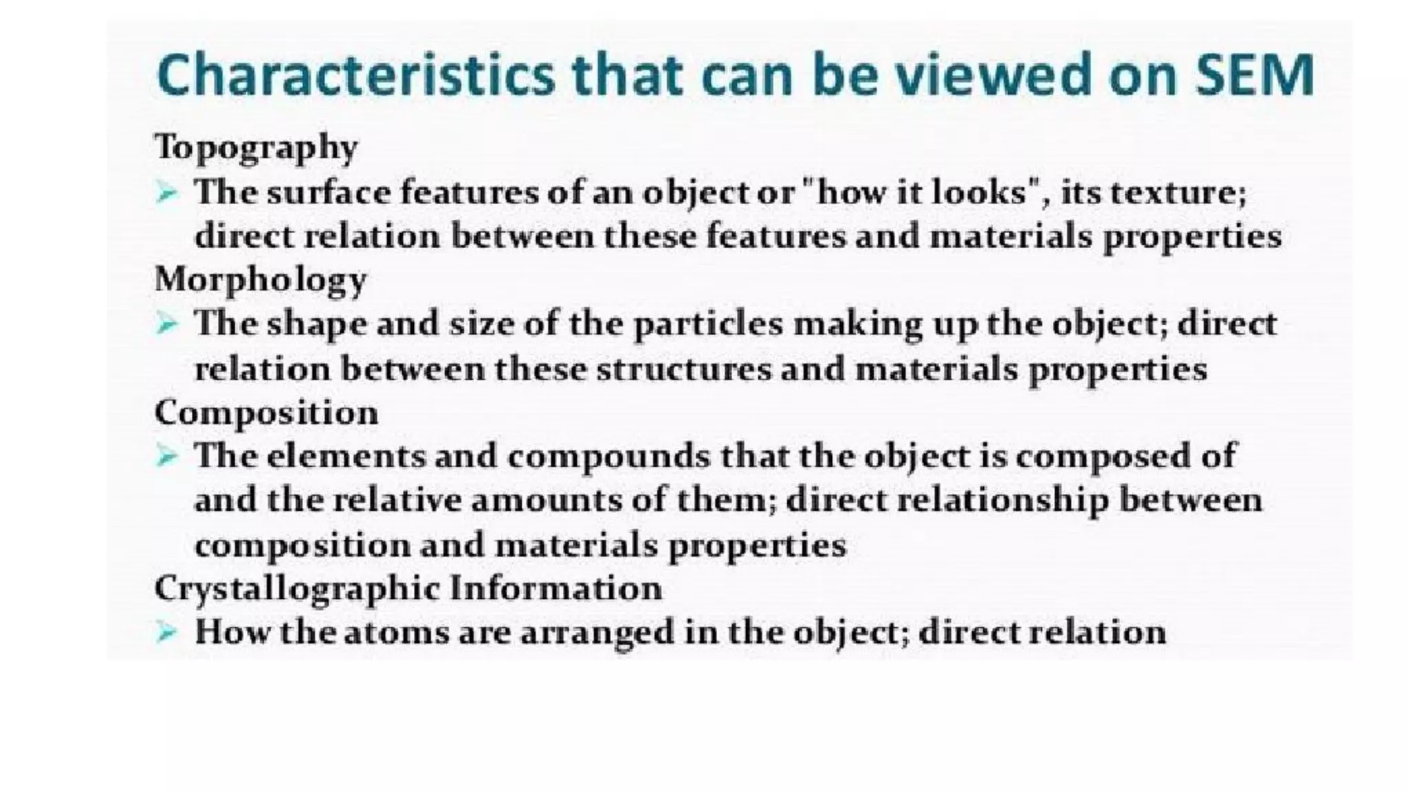 Scanning electron microscope (SEM), TEM | PDF