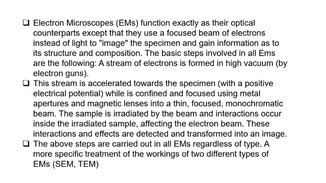 Scanning electron microscope (SEM), TEM | PDF