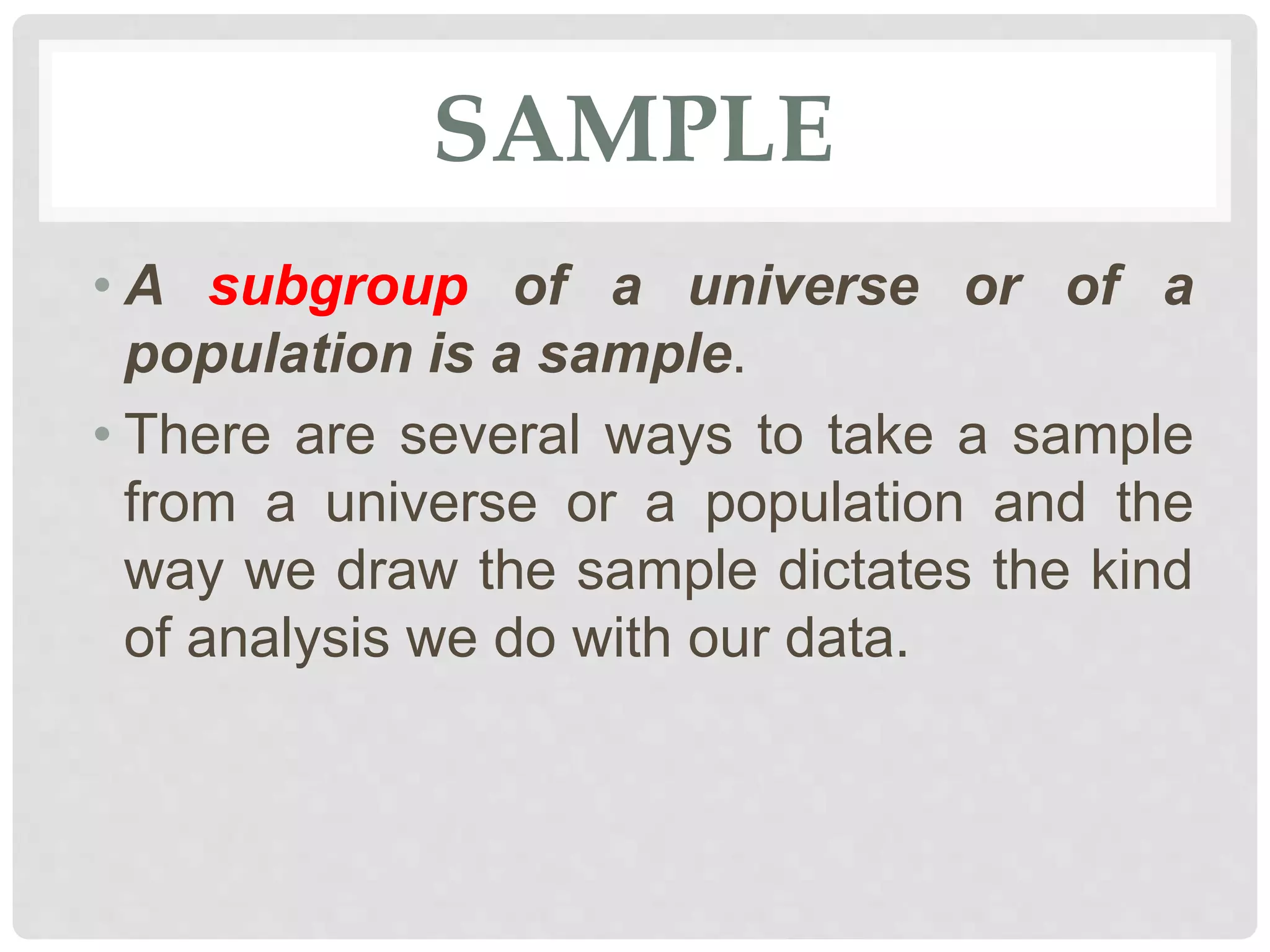 Basic Terms in Statistics | PPTX