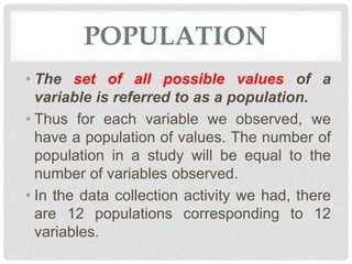 Basic Terms in Statistics | PPTX