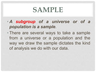 Basic Terms in Statistics | PPTX