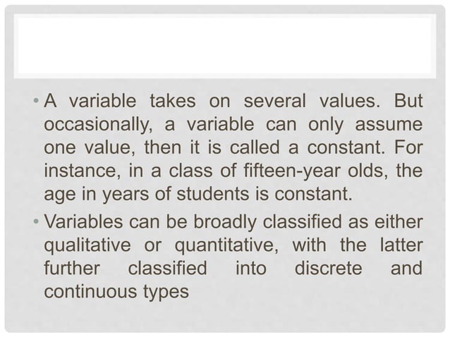 Basic Terms in Statistics | PPTX