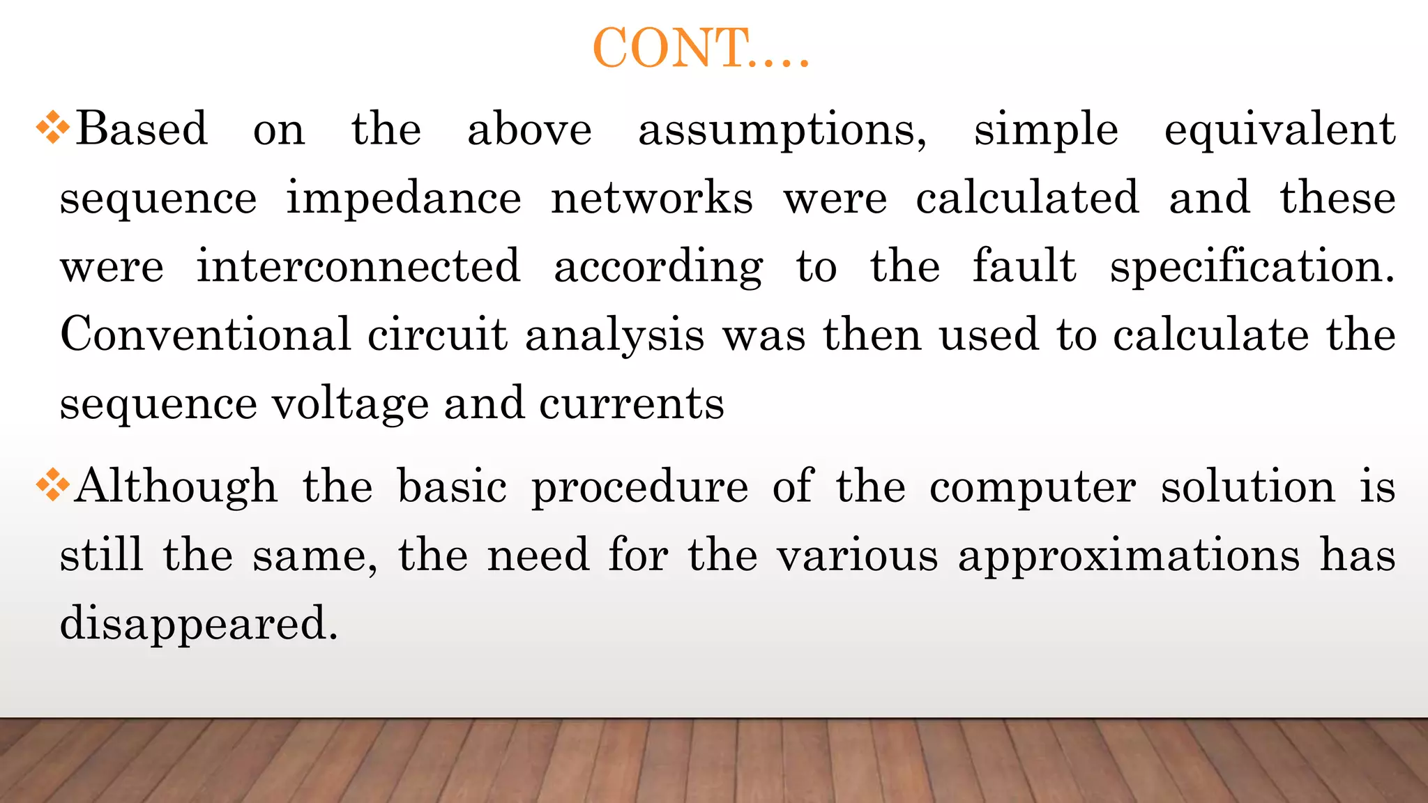 Computer Application in Power system: Chapter three - fault studies | PPTX