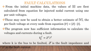 Computer Application in Power system: Chapter three - fault studies | PPTX