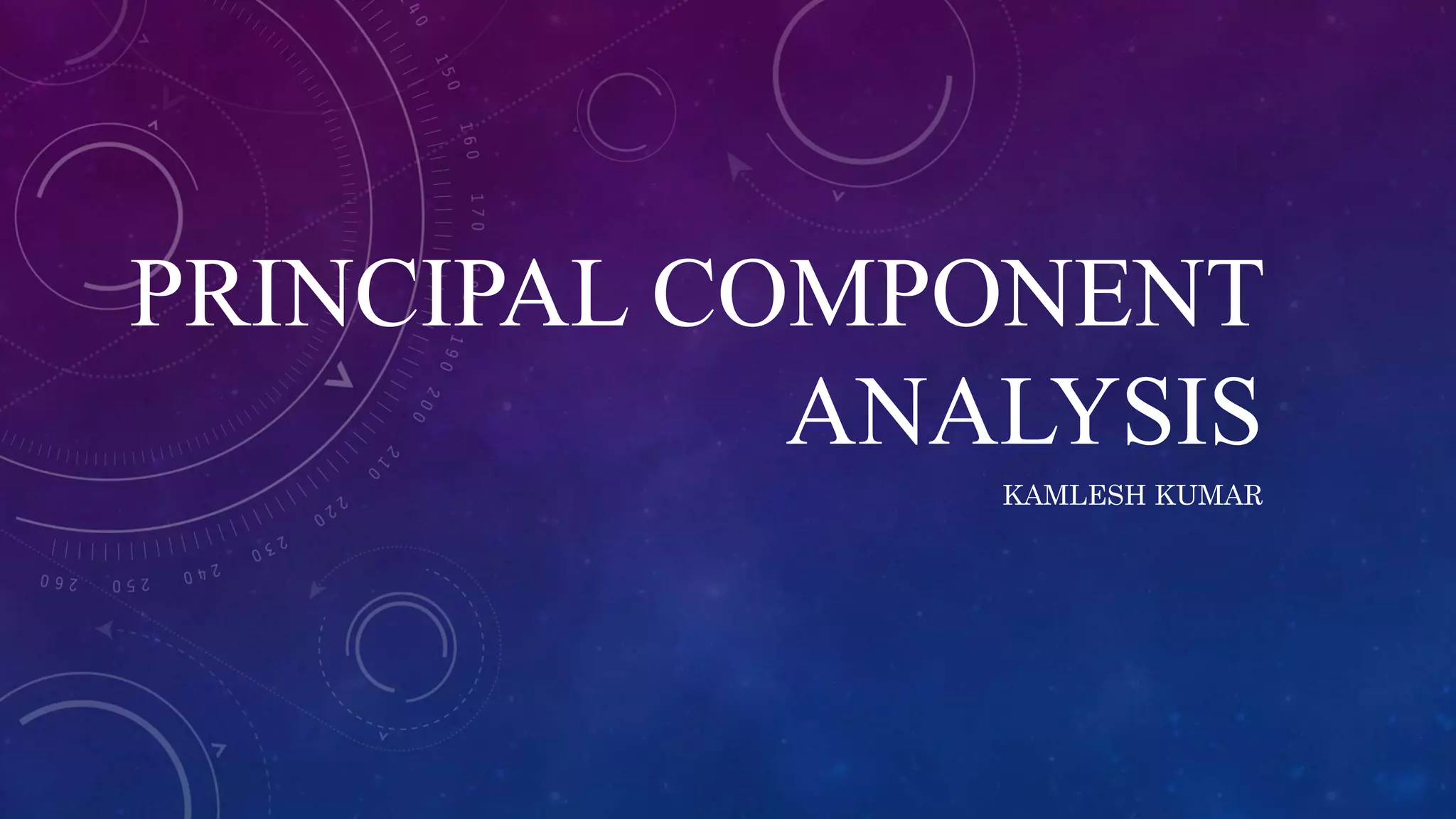 Remote Sensing Principal Component Analysis Ppt