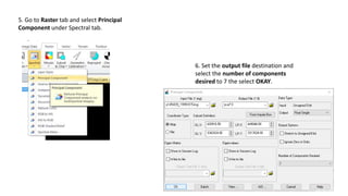 Remote Sensing: Principal Component Analysis | PPTX