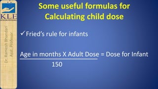Dosing in childrens | PPTX