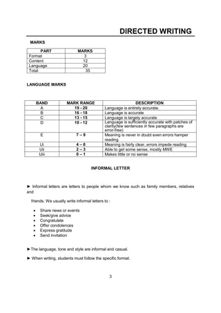 3. informal letter, desriptive, mcq | PDF