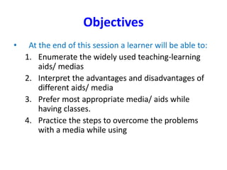 TL AIDS (TEACHING LEARNING AIDS) | PPT
