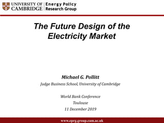 Future Design of Electricity Markets | PPTX