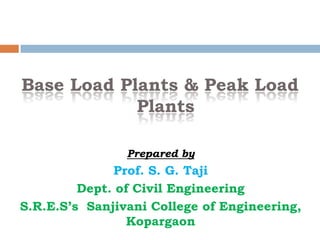 Base Load Plants and Peak Load Plant | PDF | Power and Energy Industry ...