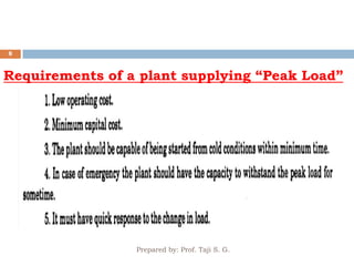 Base Load Plants and Peak Load Plant | PDF