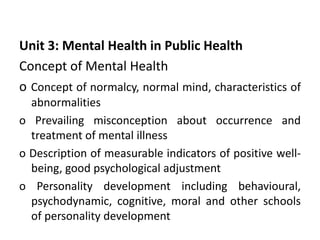 concept of mental health | PPT