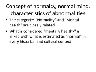 concept of mental health | PPT