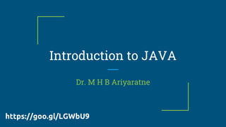 3. introduction to java | PPT