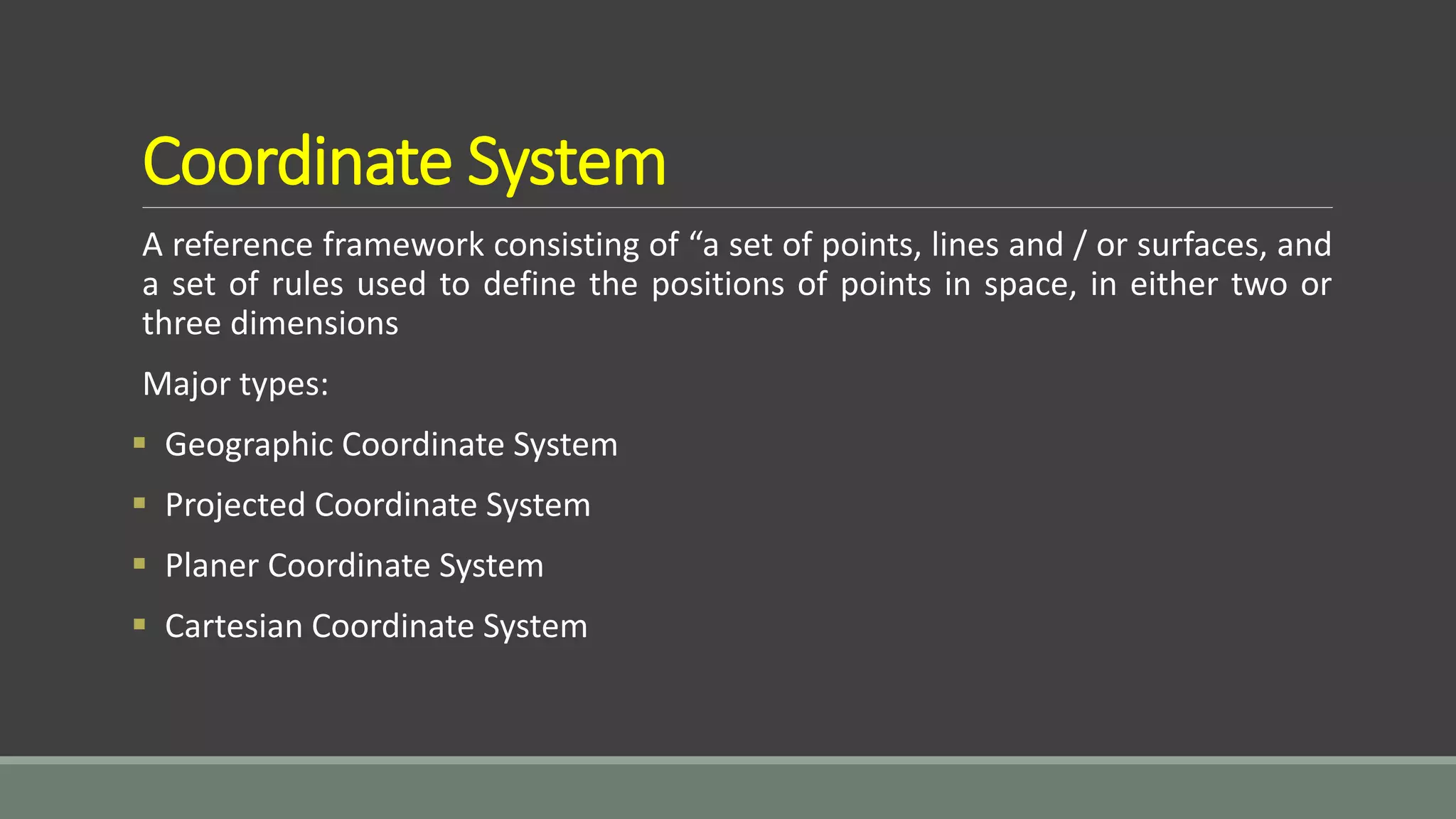 Coordinate Systems Datum And Map Projections Pptx 3 D Graphics
