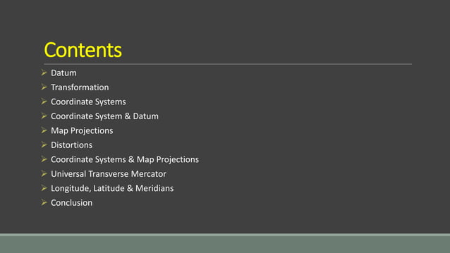 Coordinate Systems Datum And Map Projections Pptx 3 D Graphics