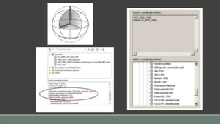 Coordinate systems, datum & map projections | PPTX