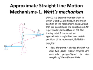 3. mechanisms with lower pairs | PPTX