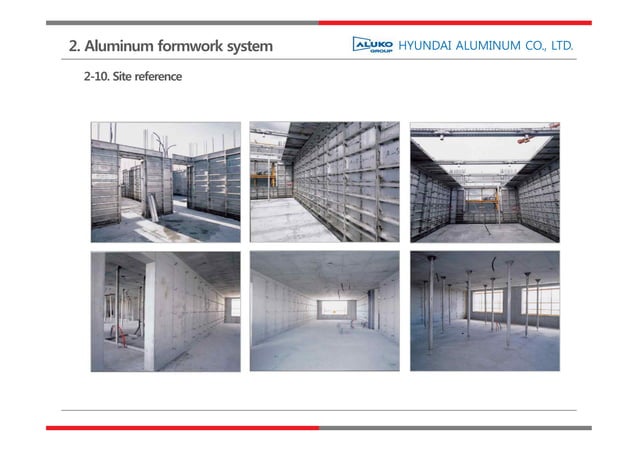 HYUNDAI ALUMINUM FORMWORK SYSTEM_INTRODUCTION | PDF