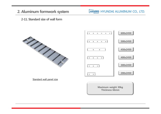 HYUNDAI ALUMINUM FORMWORK SYSTEM_INTRODUCTION | PDF
