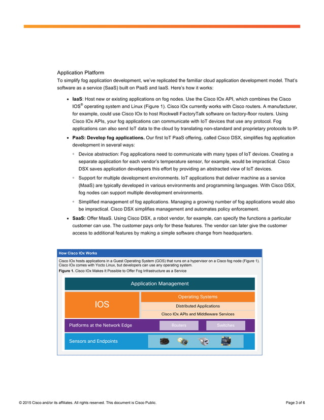 Cisco Fog Computing Solutions: Unleash the Power of the Internet of Things | PDF