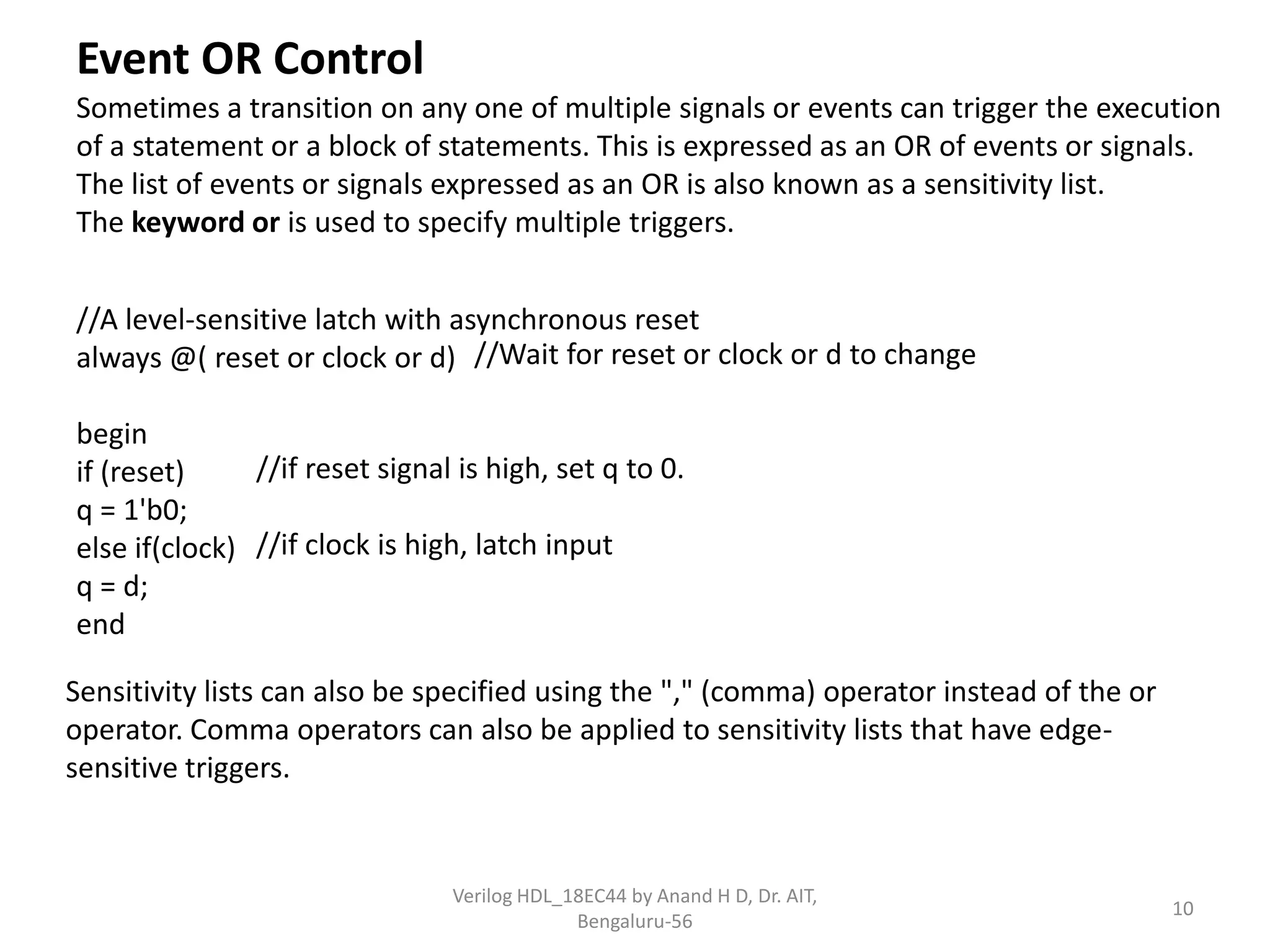Concepts Of Behavioral Modelling In Verilog Hdl Ppt 
