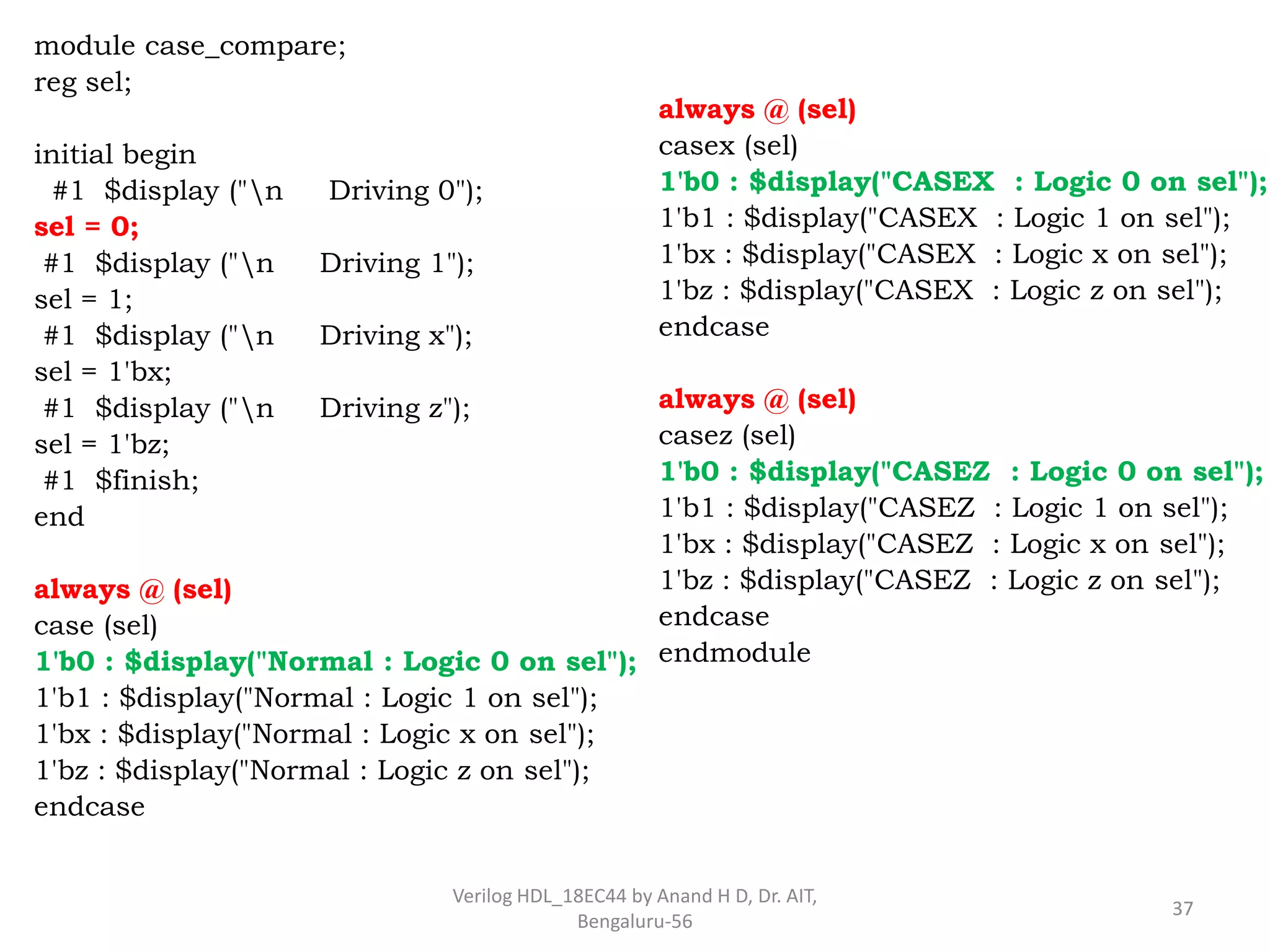 Concepts of Behavioral modelling in Verilog HDL | PDF