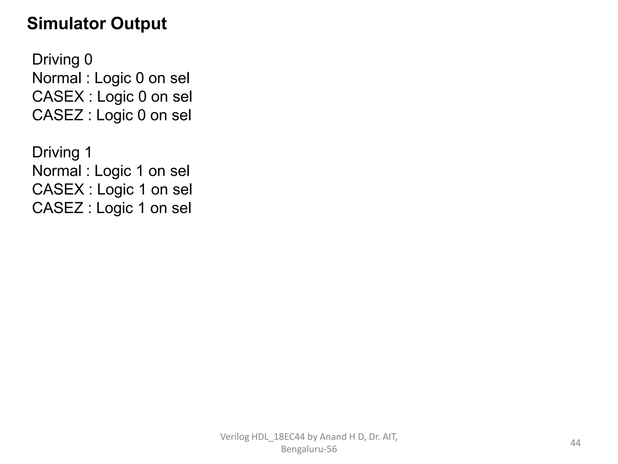 Concepts Of Behavioral Modelling In Verilog Hdl Ppt