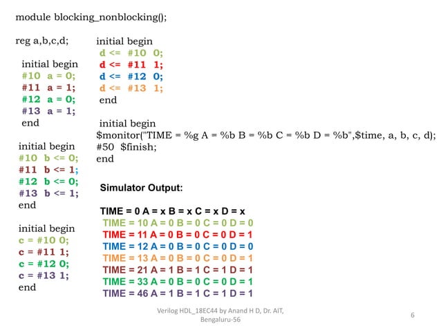 Concepts Of Behavioral Modelling In Verilog Hdl Ppt 0392