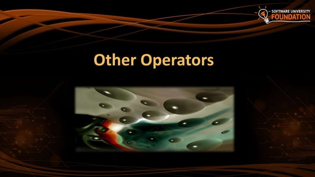 03. Operators Expressions and statements | PPT