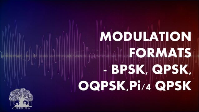 3.2 modulation formats bpsk, qpsk, oqpsk, | PDF