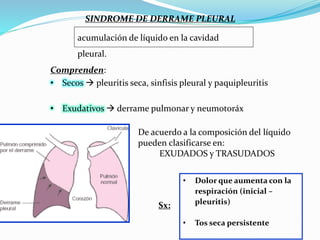 signos y sintomas de enfermedades pleuropulmonares | PPTX