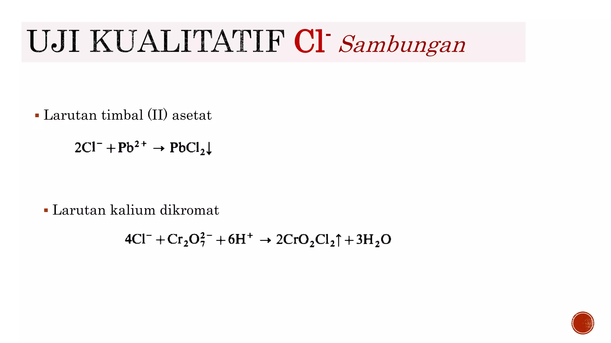 3. metode analisis kation and anion nh4 cl dan znso4 | PPTX